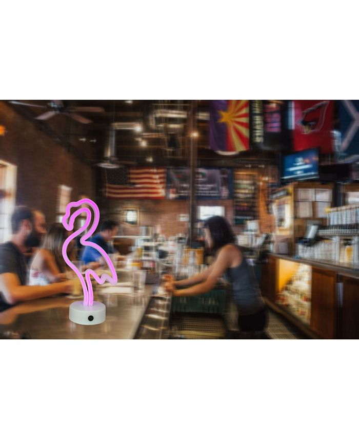 Creative Motion Battery-Operated Flamingo LED Light with USB Cord - Macy's