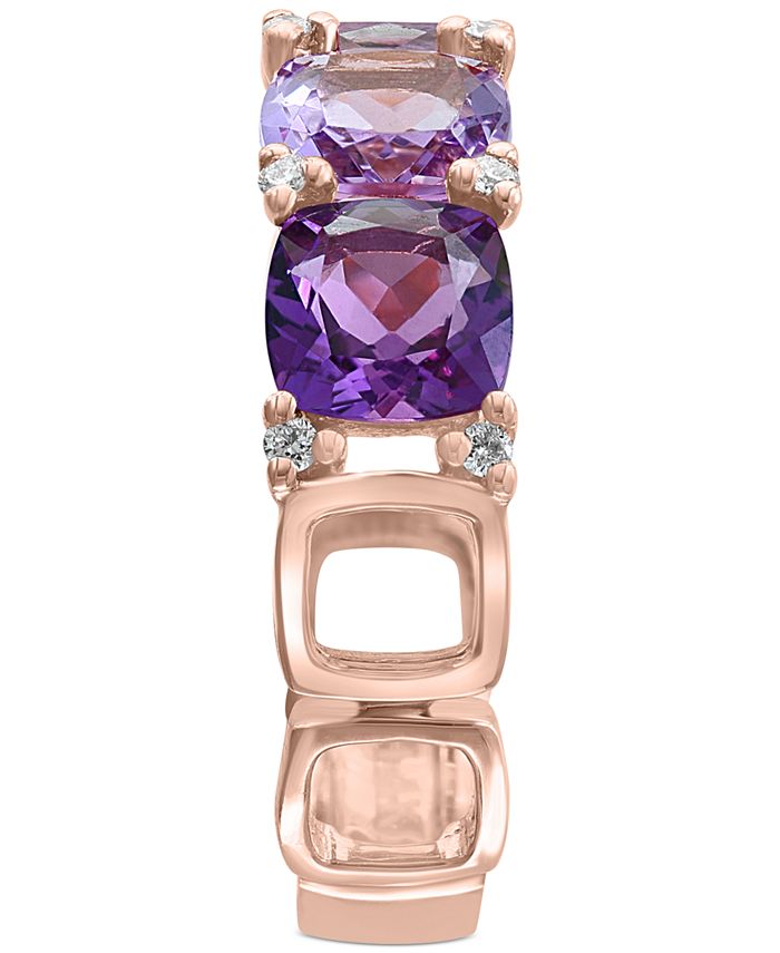 EFFY Collection EFFY® Amethyst (3-1/2 ct. t.w.) & Diamond (1/10 ct. t.w ...