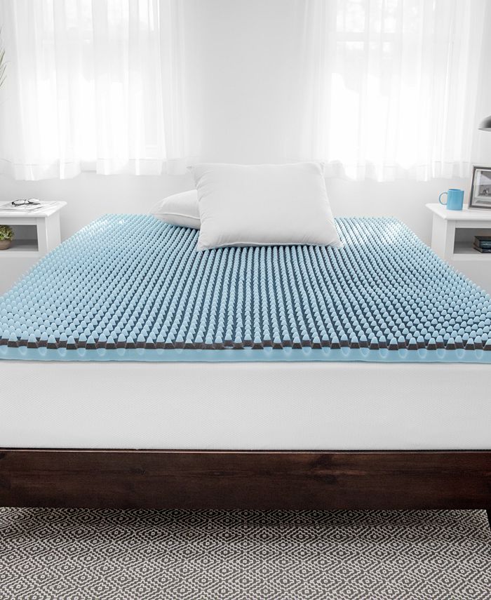 Therapedic Premier Charcoal 2.5-Inch Hybrid Sensorwell Memory Foam Topper - Queen - Macy's