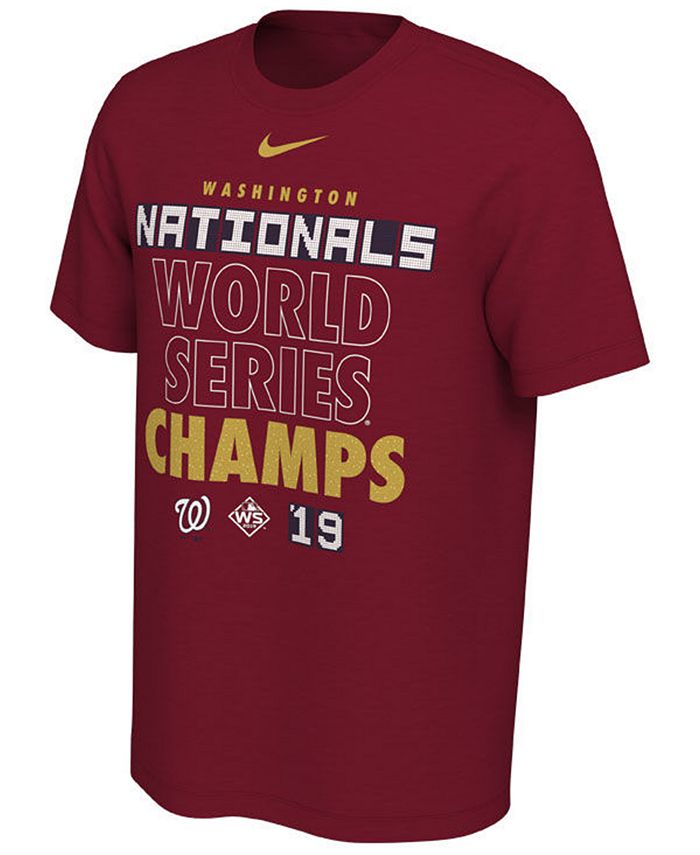 Nike Men's Washington Nationals World Series Champ Celebration T-Shirt ...
