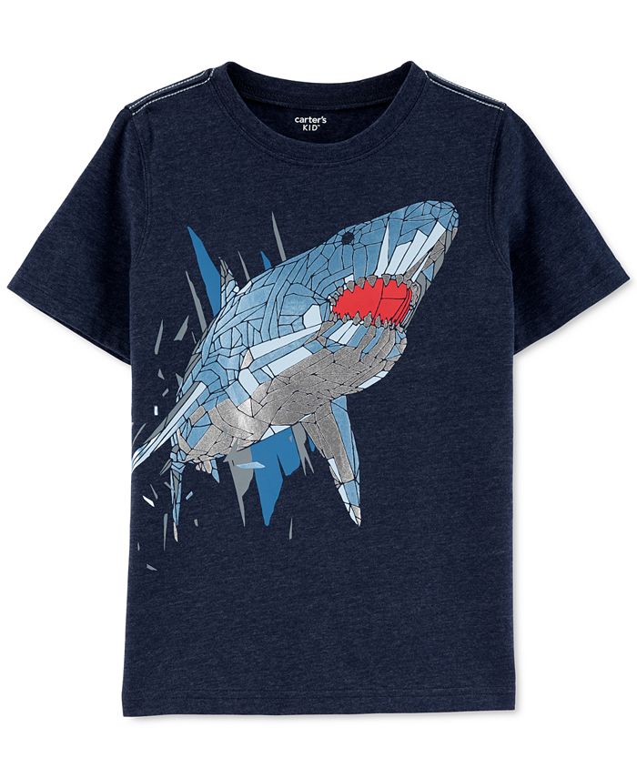 Carter's Little & Big Boys Shark-Print T-Shirt - Macy's