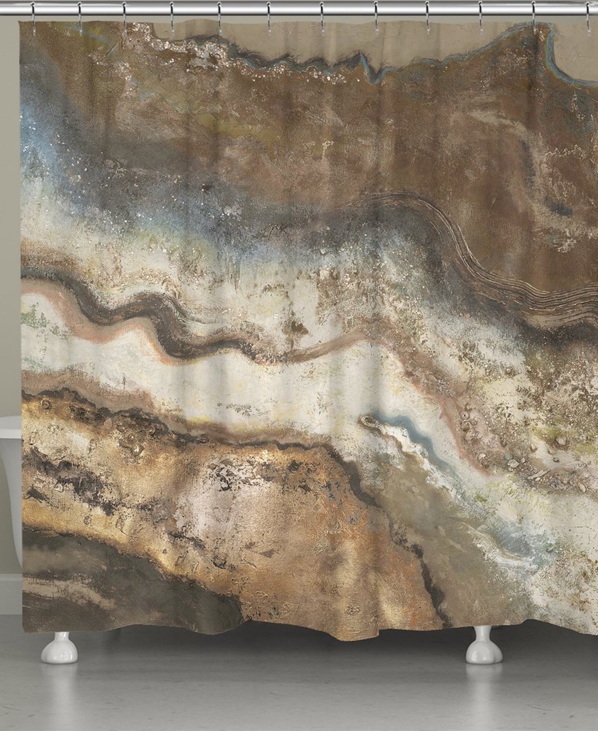 Click here for Laural Home Lava Flow Shower Curtain  71 x 72 - Da... prices