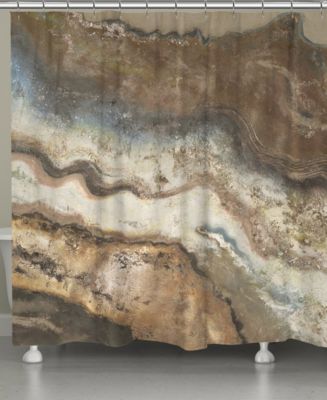 Laural Home Lava Flow Shower Curtain, 71" x 72" - Macy's