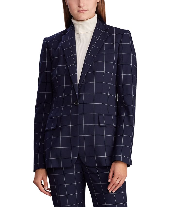 Lauren Ralph Lauren Geometric Blazer - Macy's