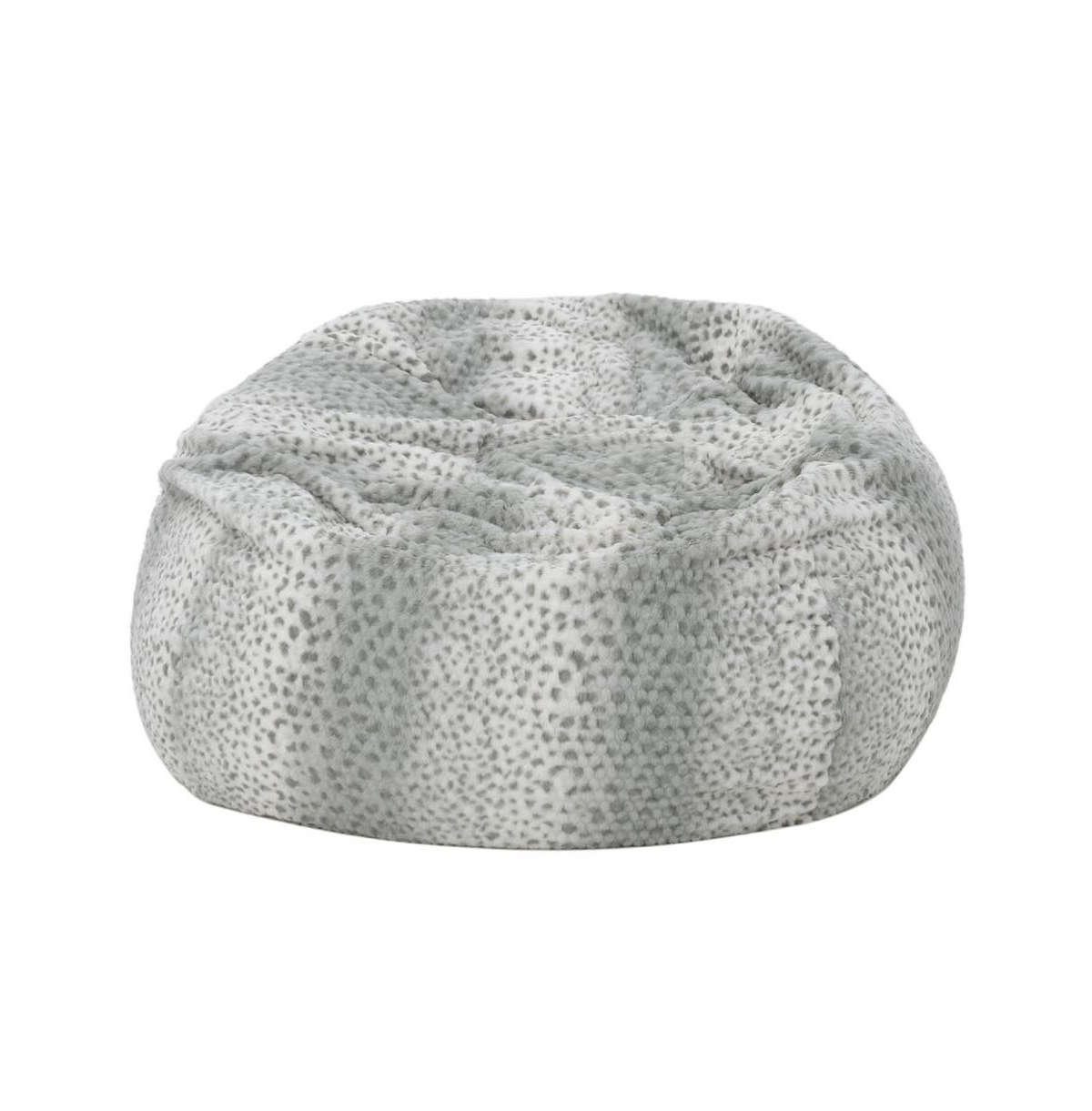 Click here for 3ft. Faux Fur Bean Bag - Grey prices