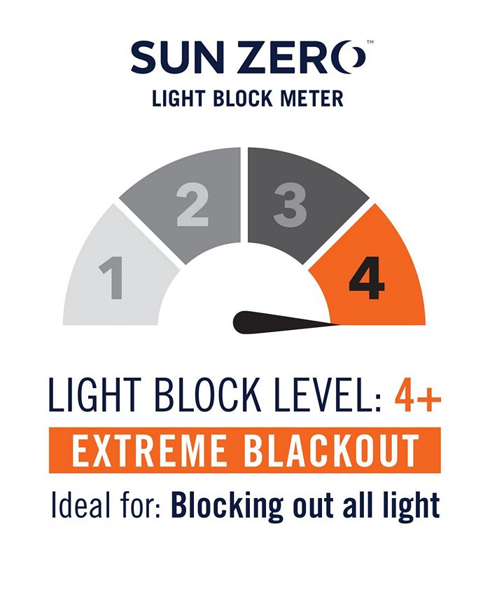 Sun Zero Rhett 52" x 84" Theater Grade Extreme Blackout Curtain Panel ...