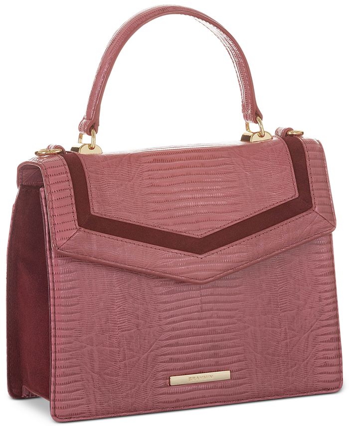 Brahmin Rose Thornfield Mini Francine Satchel - Macy's