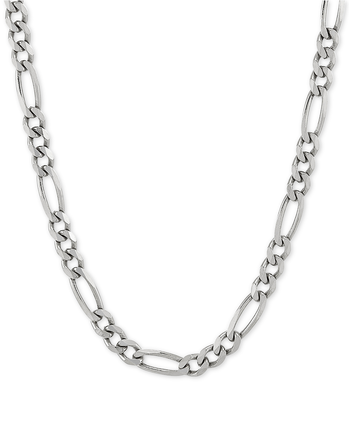 Click here for Figaro Link Chain 22 Necklace (4-1/3mm) in Sterlin... prices