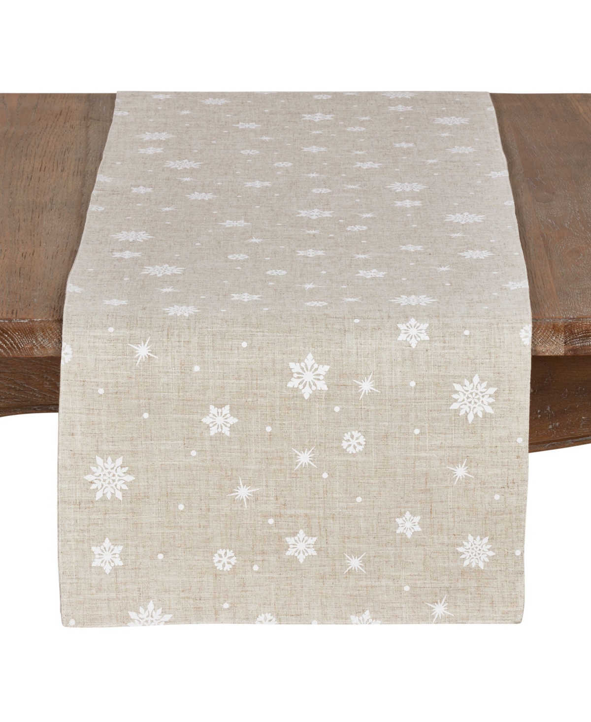 Click here for Saro Lifestyle Poly Blend Christmas Runner with Sn... prices