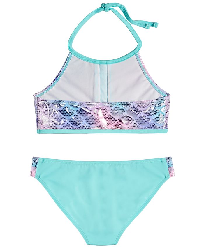Glitter Beach Big Girls 2-Pc. Mermaid-Print Bikini Swim Suit - Macy's