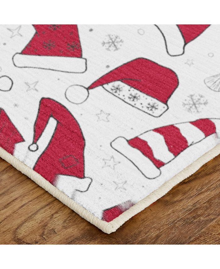 Mohawk Santa Hats Accent Rug, 18" x 30" - Macy's