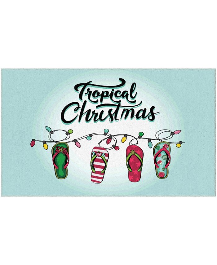 Mohawk Tropical Christmas Accent Rug, 24" x 40" - Macy's