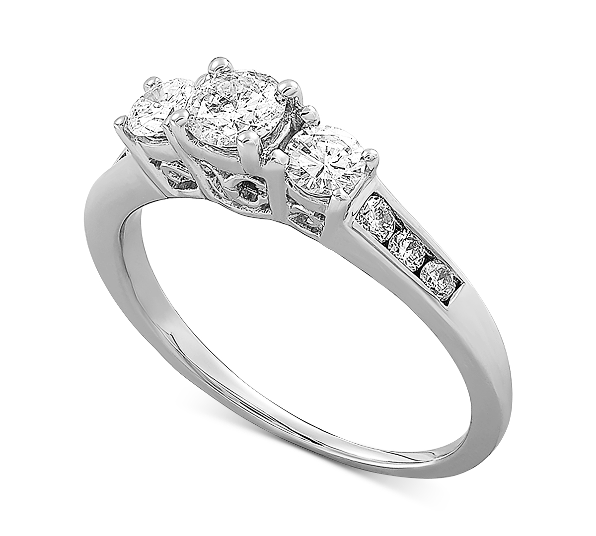 Click here for Diamond Three Stone Engagement Ring (1 ct. t.w.) i... prices