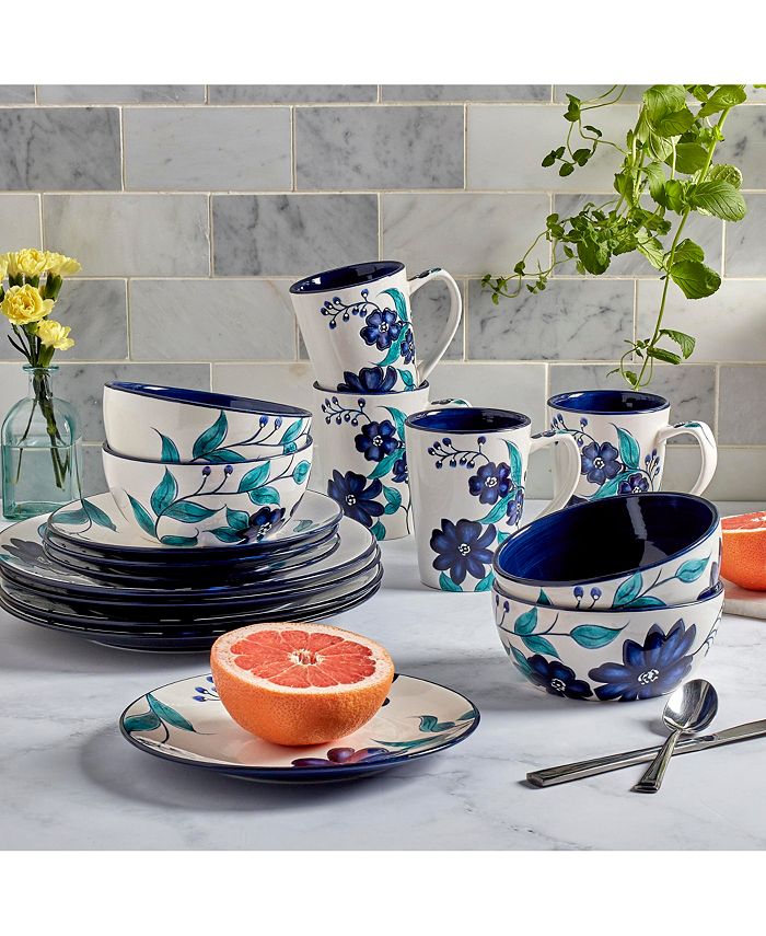 Tabletops Unlimited Tabletop Unlimited Forget Me Not Round Coupe 16pc ...