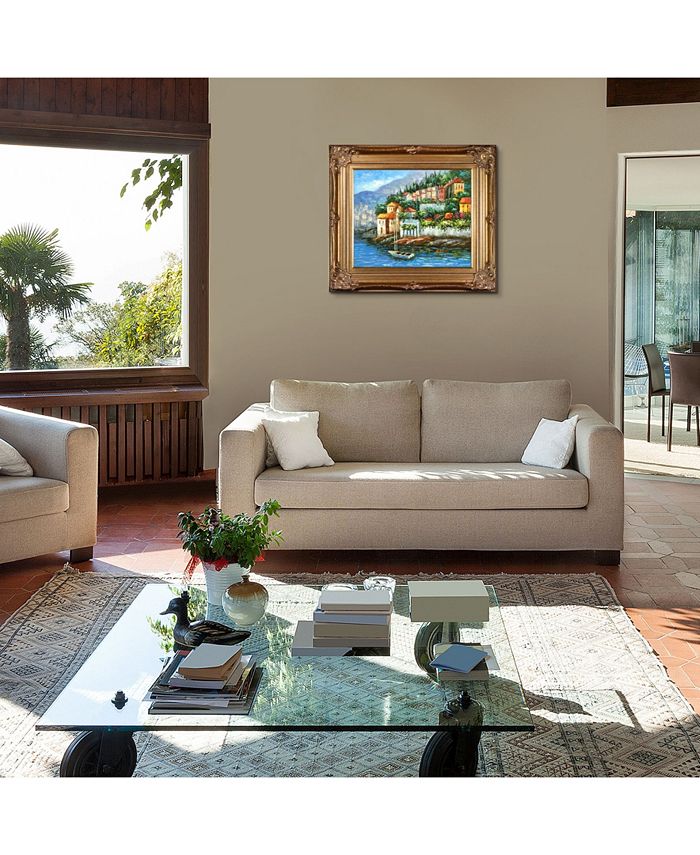 La Pastiche By Overstockart Italy At Dusk with Renaissance Frame, 30" x ...