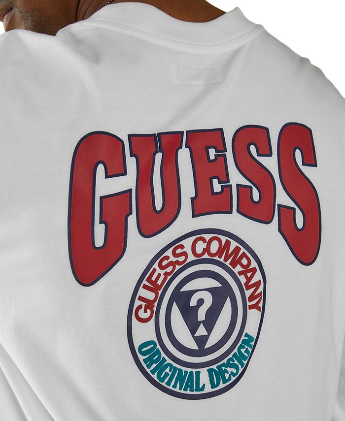 GUESS Men's Long-Sleeve Logo T-Shirt - Macy's