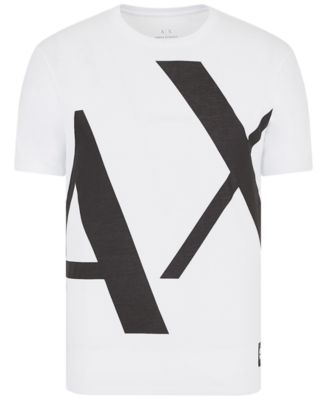 A|X Armani Exchange Short Sleeve Crew Neck Big Logo T-Shirt - Macy's