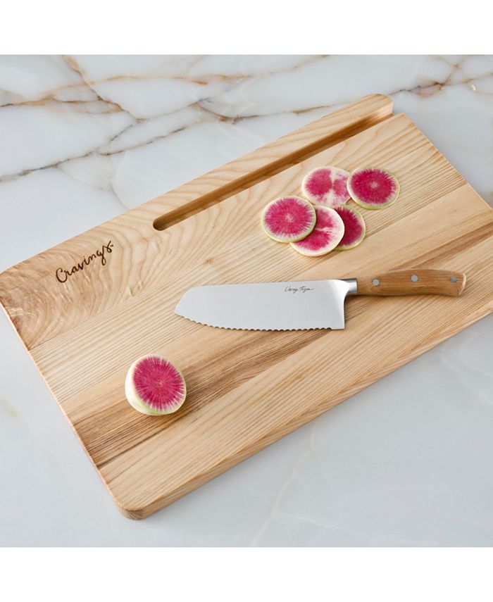 Cravings by Chrissy Teigen Wood Cutting Board with Tablet Stand - Macy's