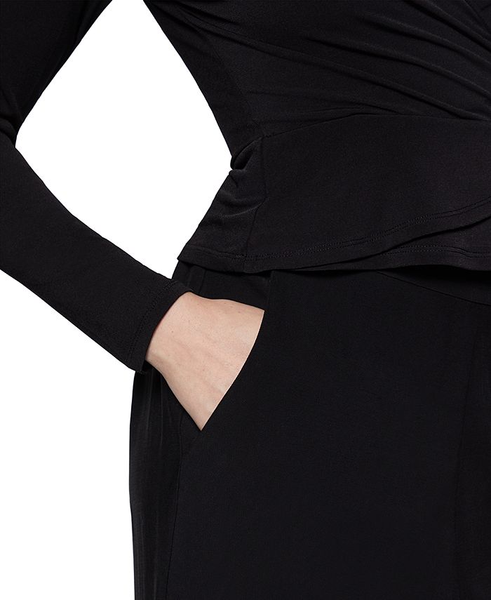 BCBGeneration Wide-Leg Ankle Pants - Macy's