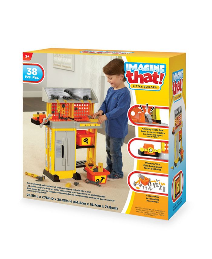 Amloid Imagine That Little Builder Work Bench, 28 Pieces - Macy's