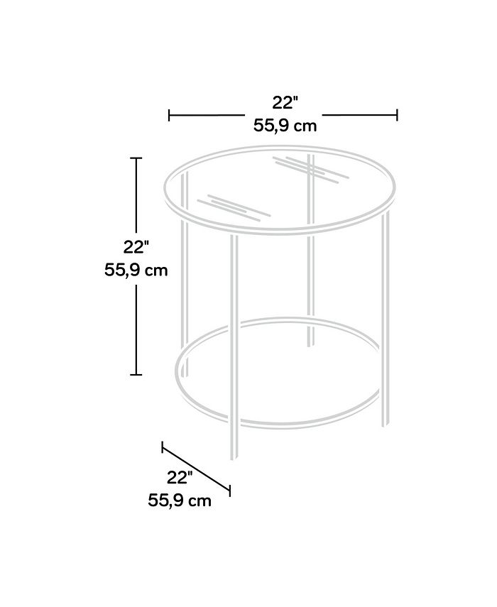 Sauder International Lux Round Side Table - Macy's