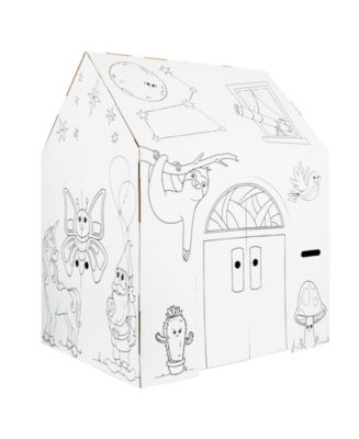 Easy Playhouse Friends Funhouse Cardboard Playhouse - Macy's