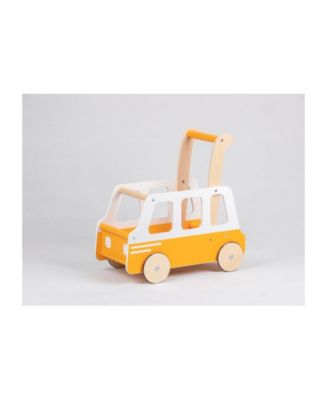 Moover Toys Line Design Baby Doll Push Wooden School Bus - Macy's