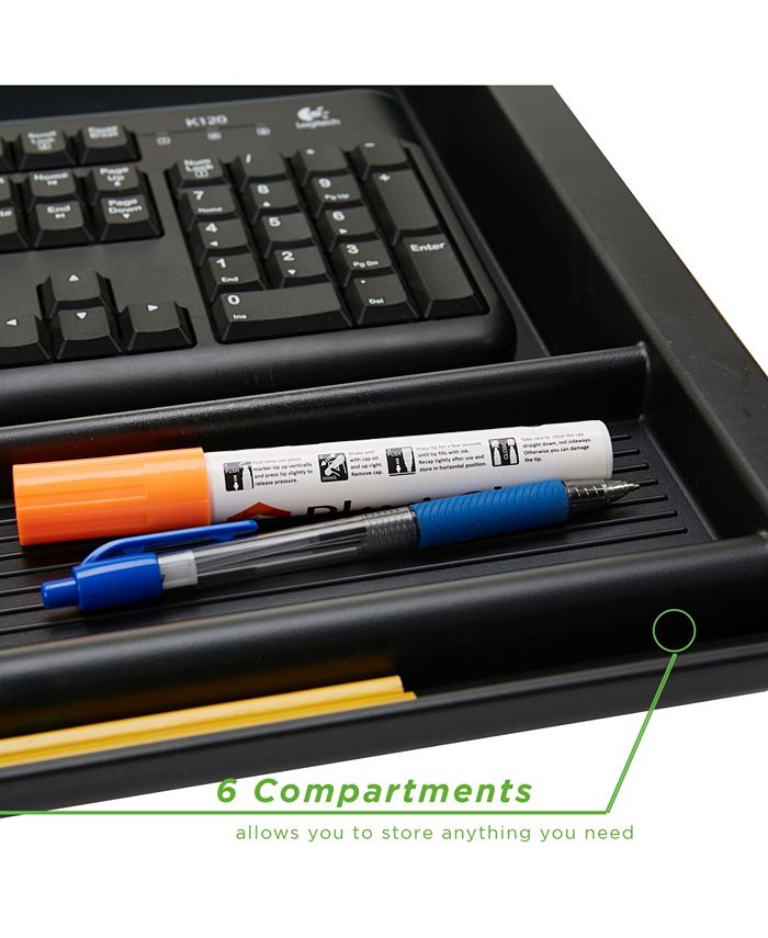 Mind Reader Large Under Desk Keyboard Organizer, Keyboard Tray - Macy's