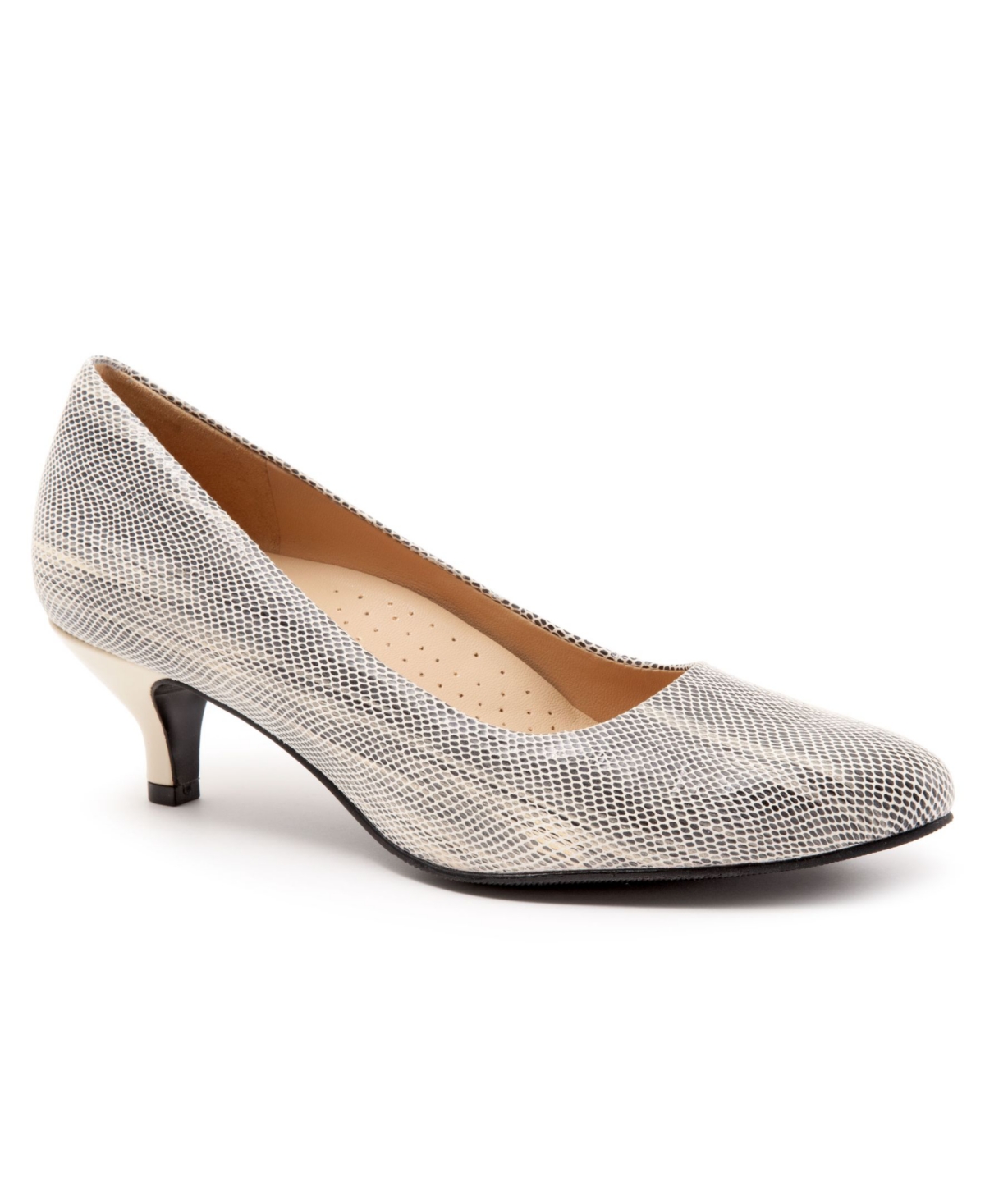 Click here for Trotters Kiera Pump - Grey cheetah prices