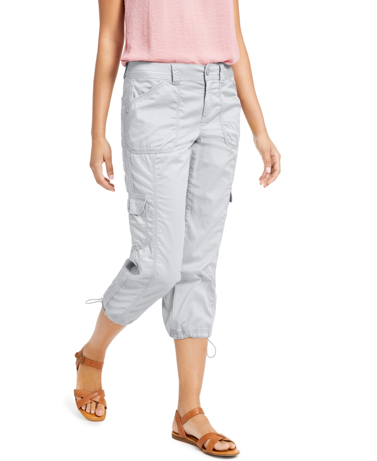 Click here for Style & Co Womens Mid-Rise Cargo Capri Pants  Excl... prices