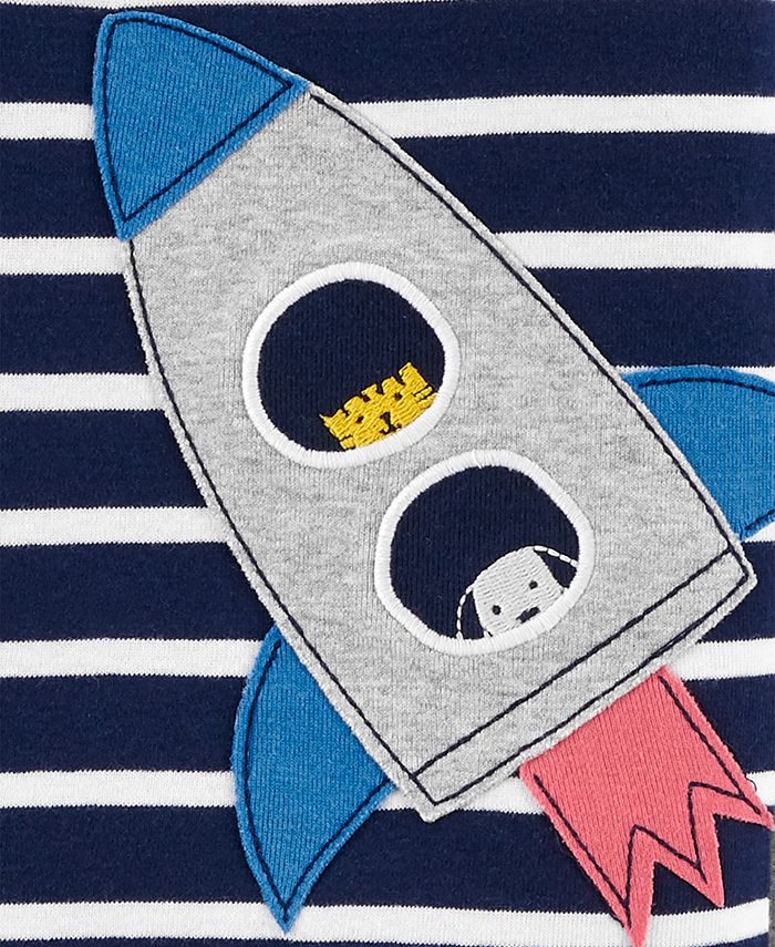 Carter's Baby Boys 4-Pc. Rocket Ship Cotton Pajamas Set - Macy's