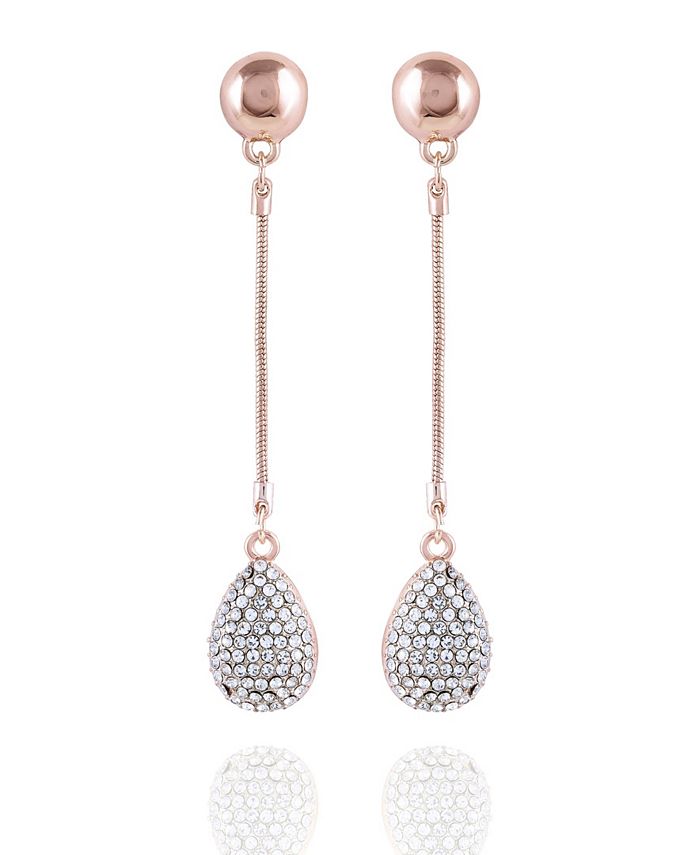 T Tahari Pave Fire Essential Linear Earring - Macy's