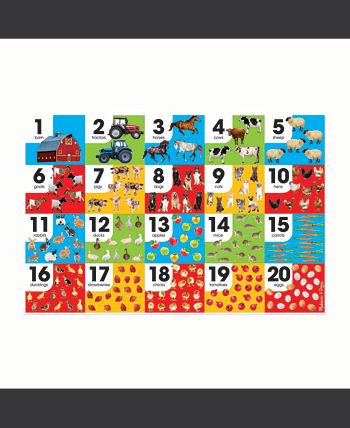 Melissa and Doug 24-Piece Farm Number Floor Puzzle - Macy's
