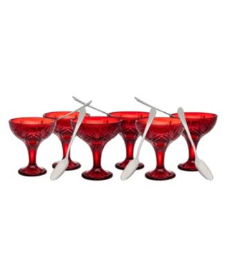 CLOSEOUT! Godinger Dublin Red 12 Piece Tasting and Drinking Set - Macy's