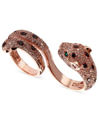 Effy double panther ring store