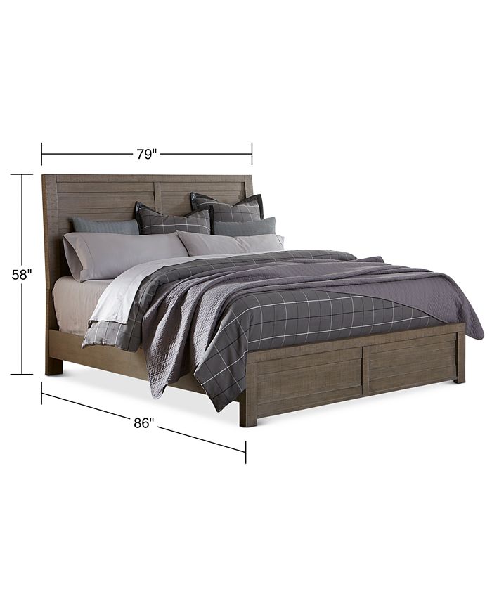 Furniture Ruff Hewn King Bed - Macy's