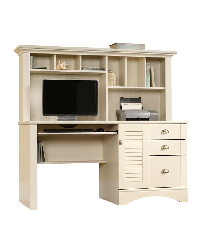 Sauder Harbor View Computer Desk with Hutch & Reviews - Furniture - Macy's