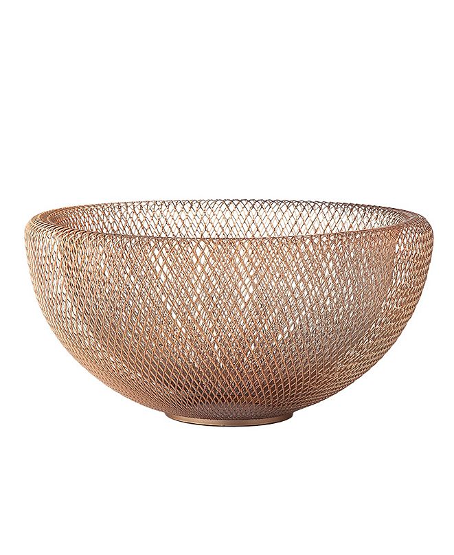 Godinger Double Mesh Bowl Large - Gold & Reviews - Serveware - Dining ...
