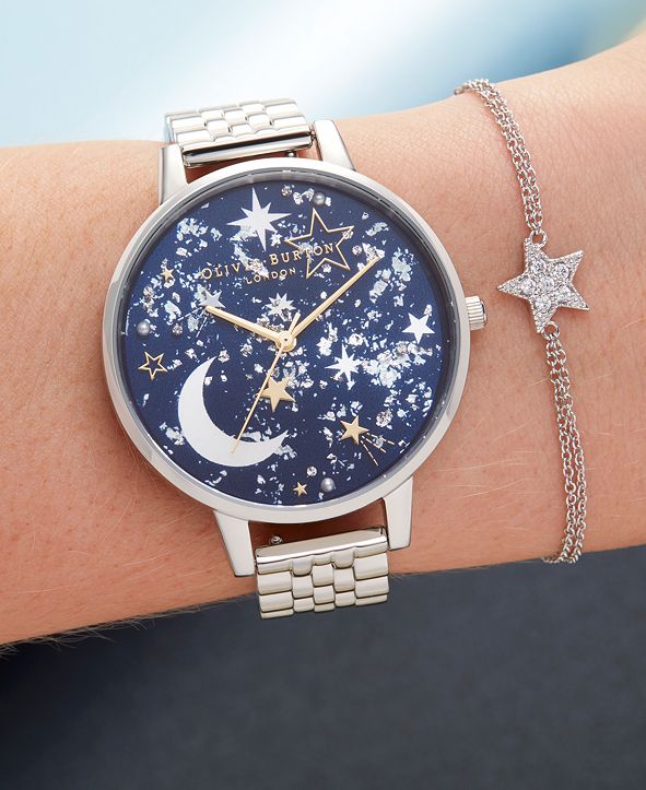 Olivia Burton Women's Celestial Stainless Steel Bracelet Watch 38mm ...