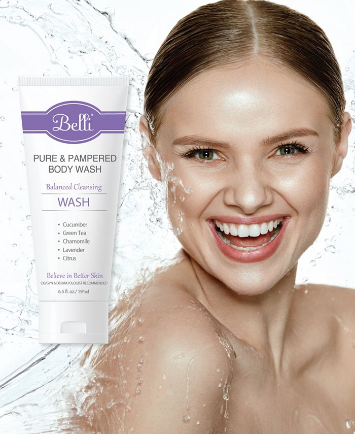 Belli Skin Care Pure and Pampered Body Wash, 6.5 fl oz - Macy's
