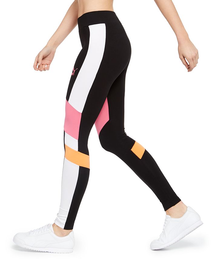 Puma Colorblocked High-Waist Leggings - Macy's