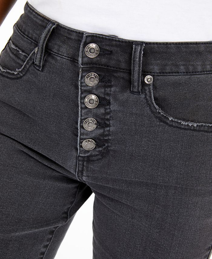 OAT Button-Fly Denim Bermuda Shorts - Macy's