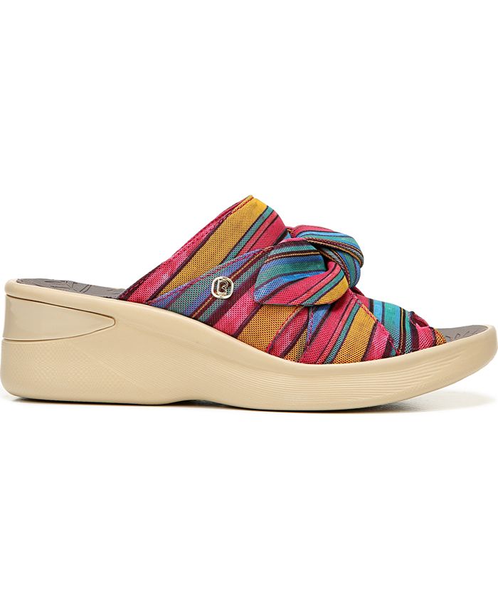 Bzees Premium Smile Washable Slide Wedge Sandals - Macy's