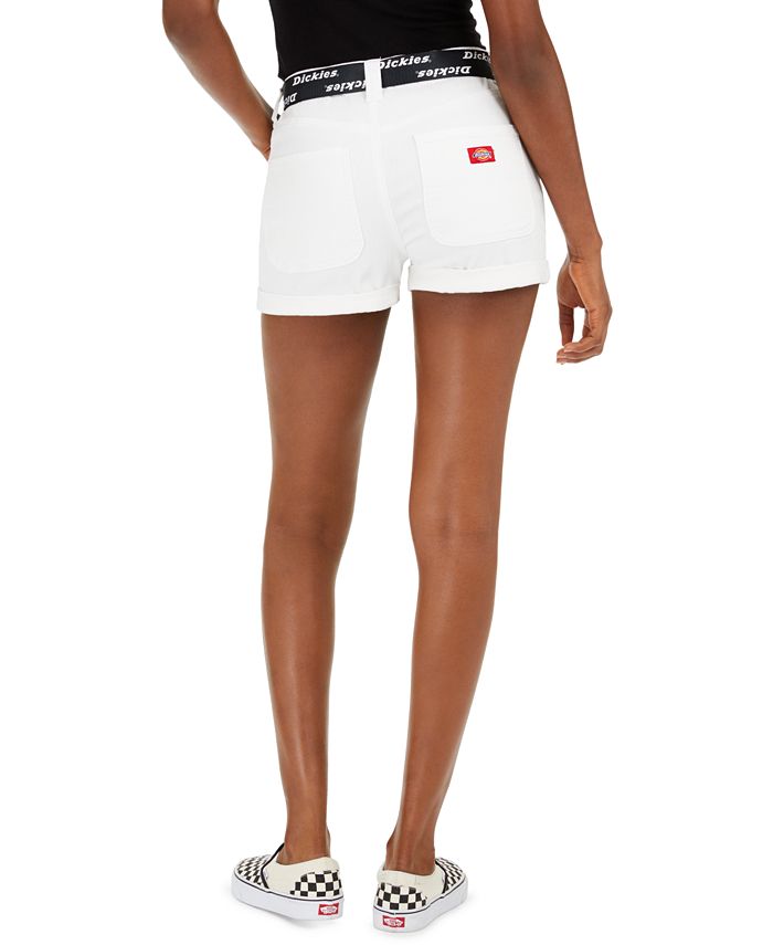 Dickies Belted High-Rise Jean Shorts - Macy's