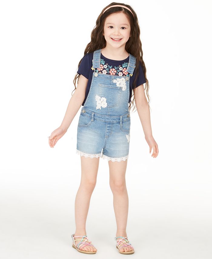 Epic Threads Little Girls Floral-Border T-Shirt, Created for Macy's ...