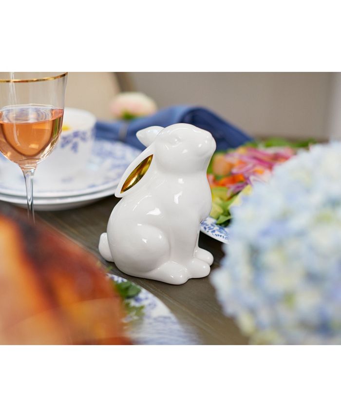 Martha Stewart Collection English Garden Gold-Tone Ear Rabbit Figurine ...