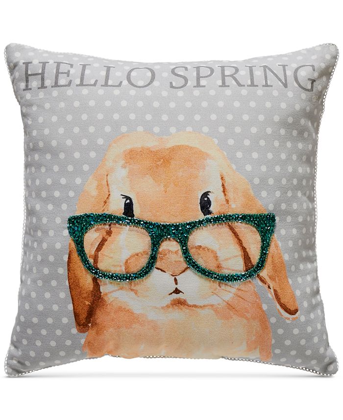 VCNY Home Hello Spring 20" x 20" Decorative Pillow - Macy's