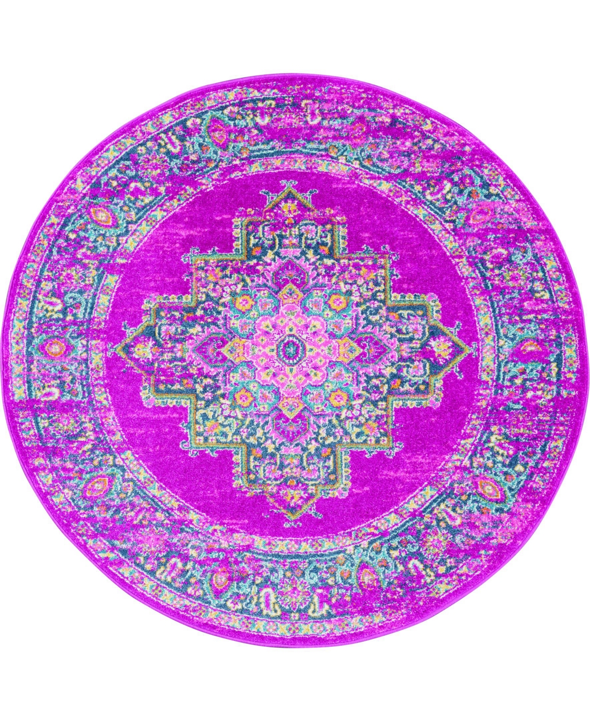 Click here for Long Street Looms Zeal ZEA03 4 Round Area Rug - Fu... prices