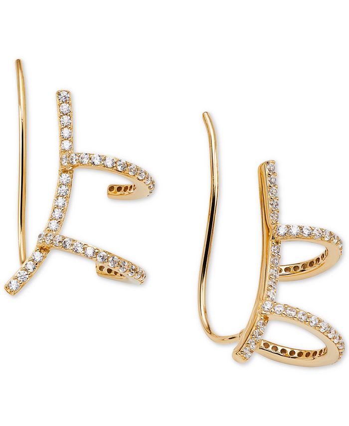 AVA NADRI Cubic Zirconia Pavé Ear Cuff & Climbers - Macy's