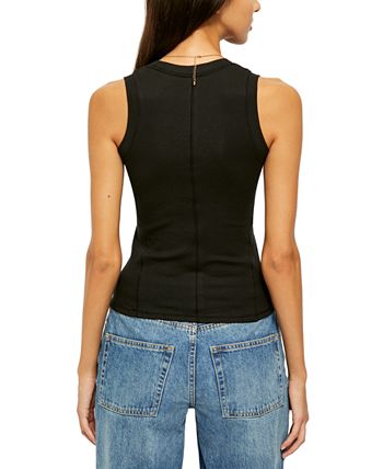 Free People Ribbed U-Neck Tank - Macy's